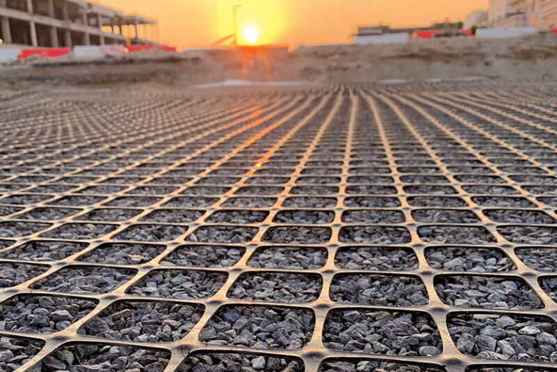 Earth works and basal reinforcement - Geoquest's engineered solutions